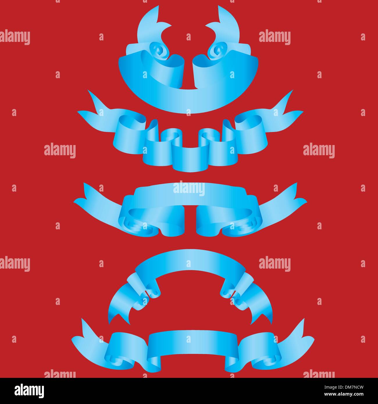 Illustration shapes ribbons on Stock Vector Images - Alamy