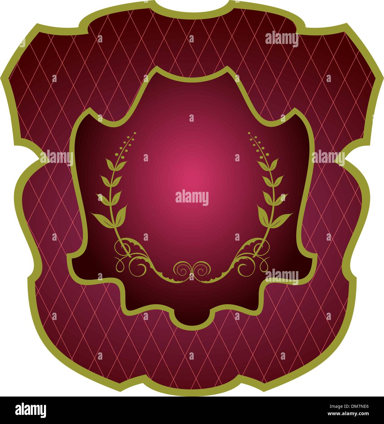 Illustration luxurious silver-framed labels - vector Stock Vector Image ...