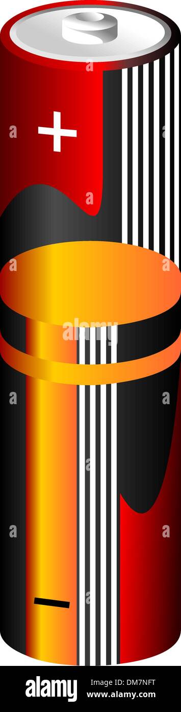 Realistic vector illustration battery Stock Vector Image & Art - Alamy