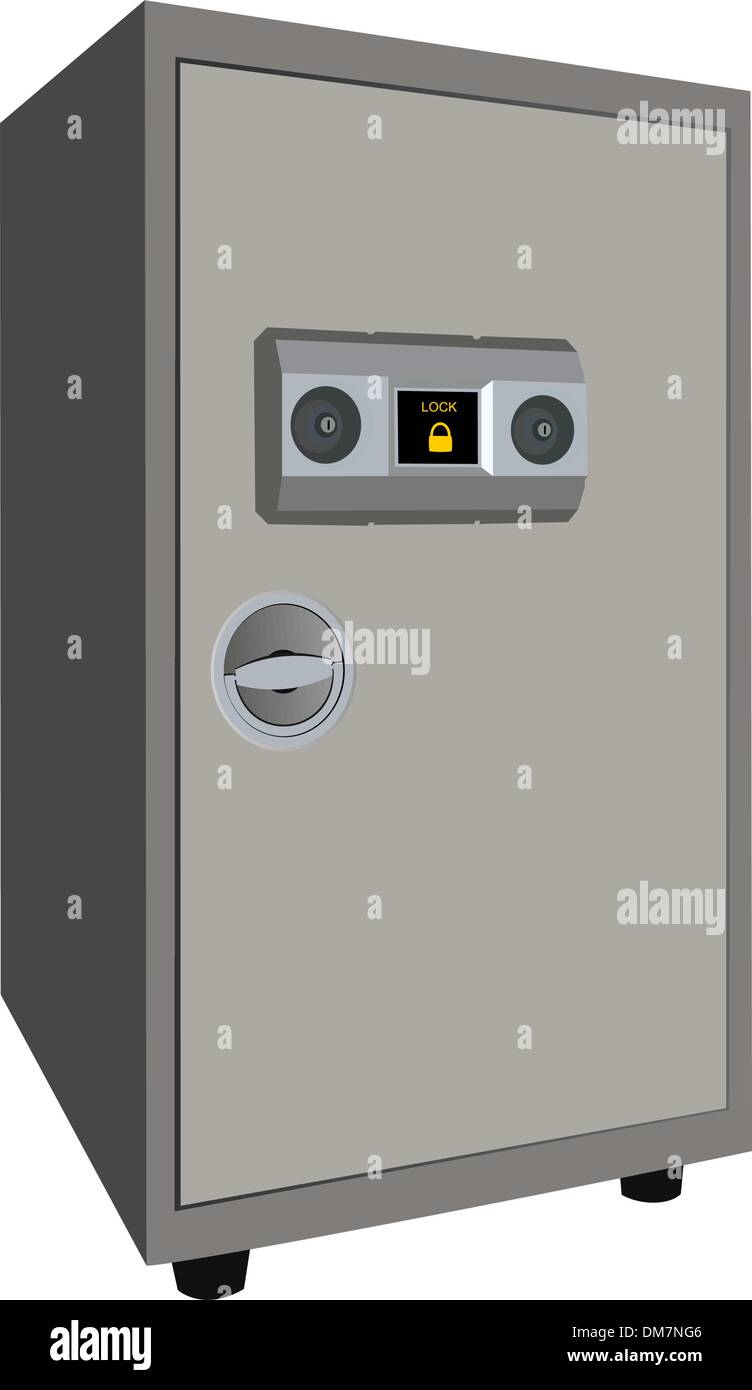 Safe is isolated on white background Stock Vector Image & Art - Alamy