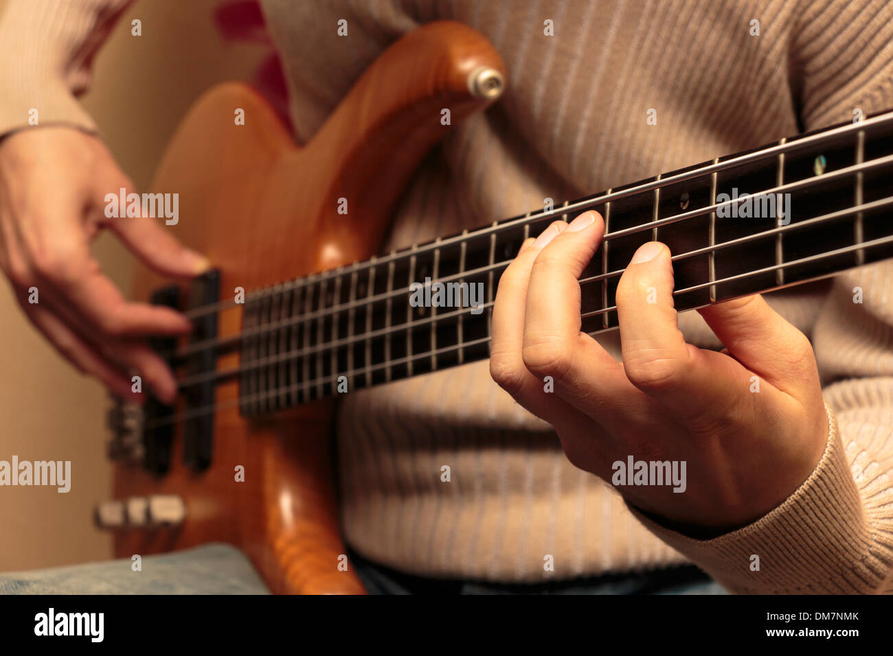 Man playing a bass hi-res stock photography and images - Alamy