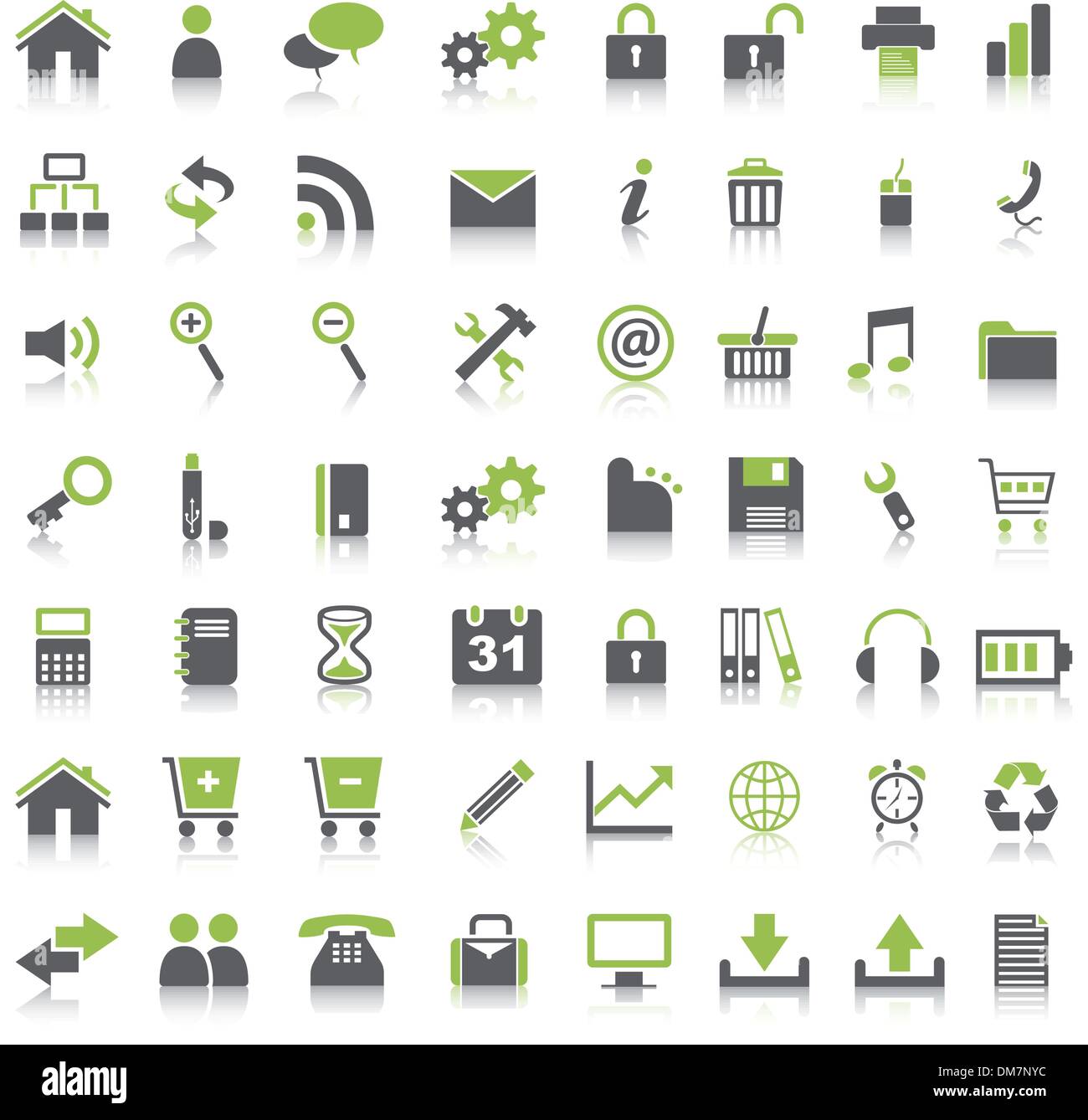 Web Icon Set Stock Vector Image & Art - Alamy