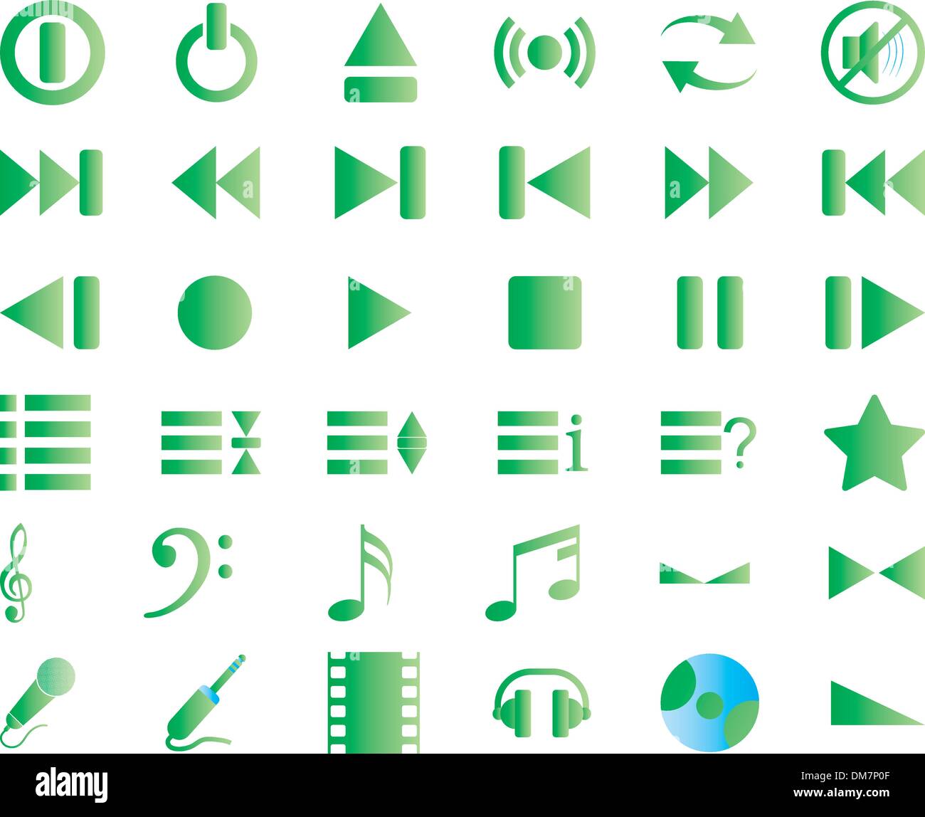 musical icons set Stock Vector Image & Art - Alamy