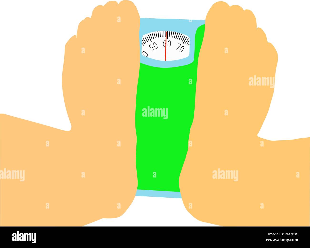 Weight scales on white Stock Vector Images - Alamy