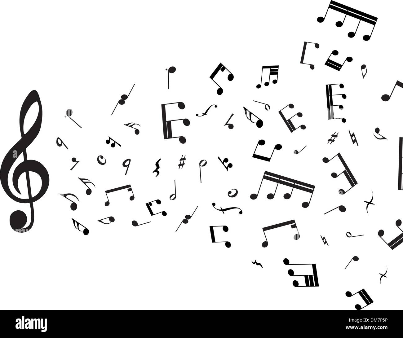 musical staff theme Stock Vector Image & Art - Alamy