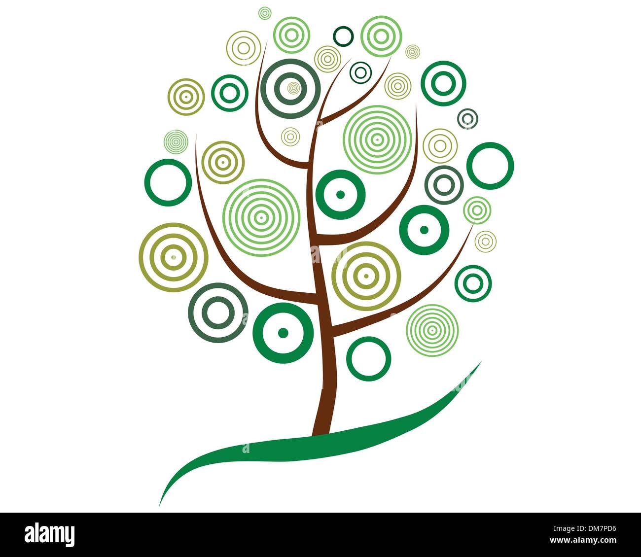 Leaves free tree Stock Vector Images - Alamy