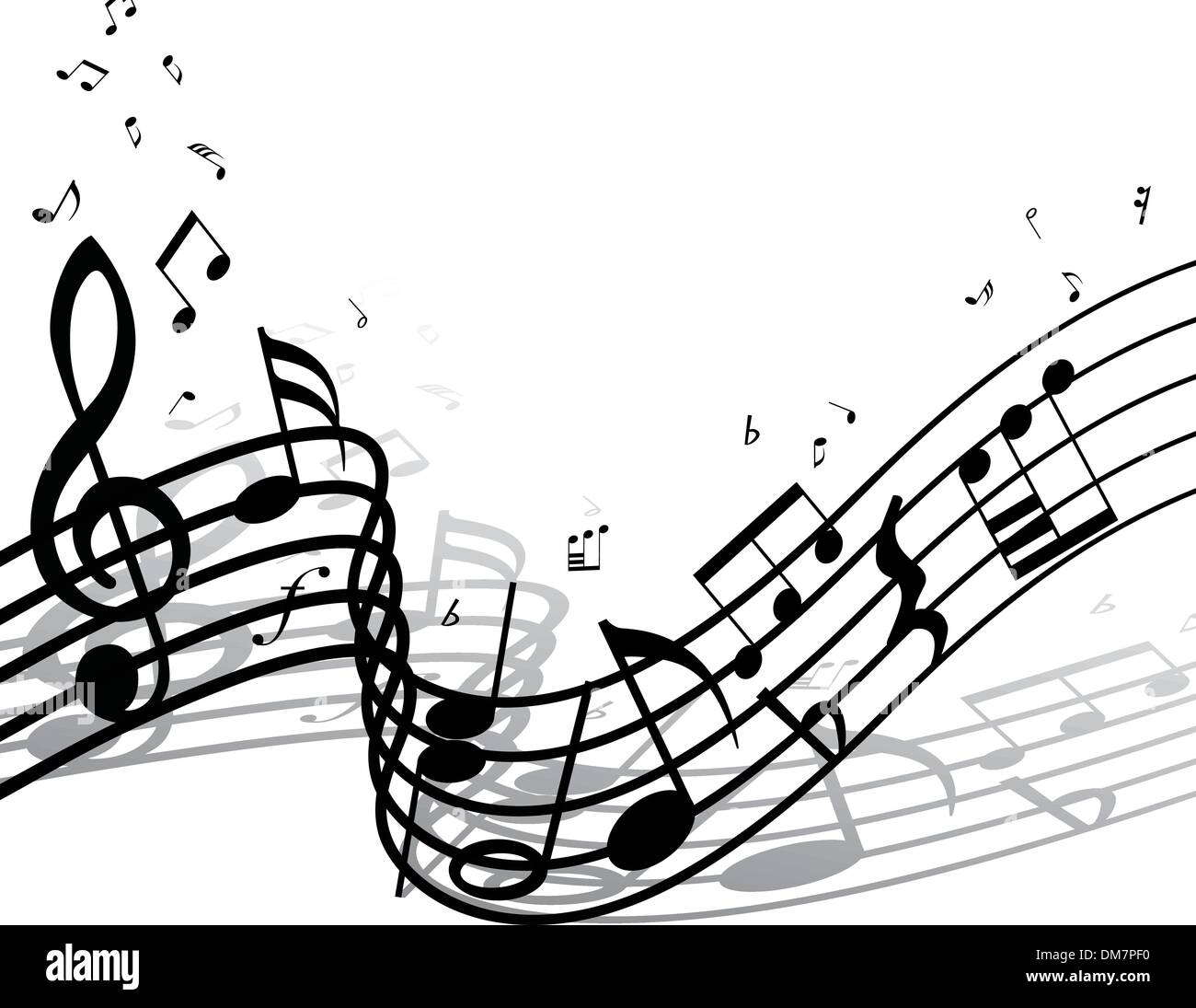 Musical Notes Staff High Resolution Stock Photography and Images - Alamy