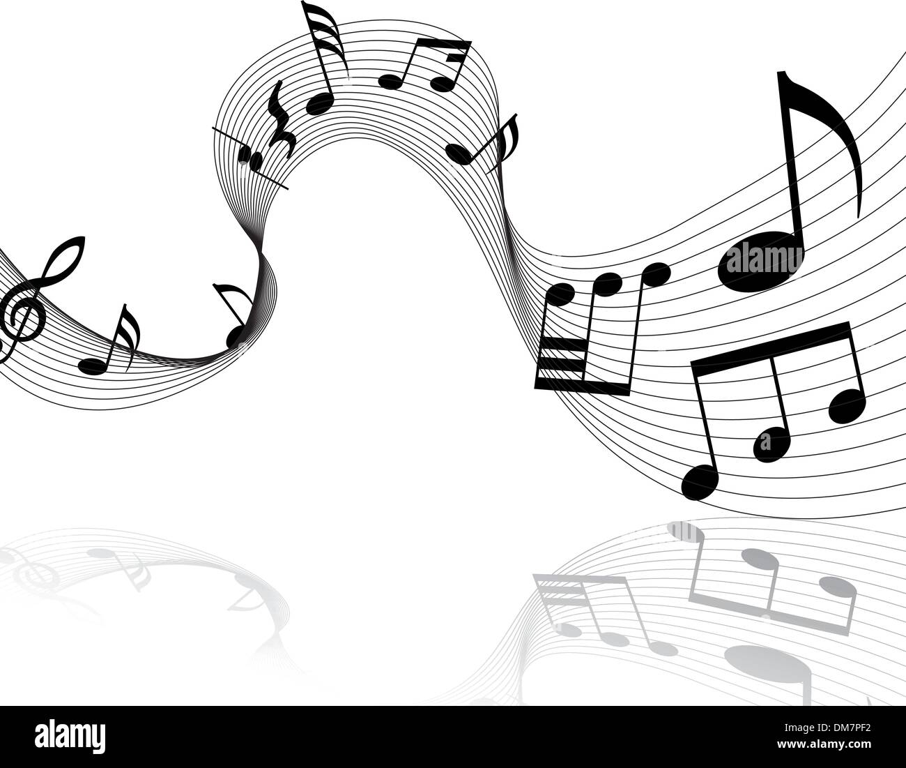 musical notes staff Stock Vector Image & Art - Alamy