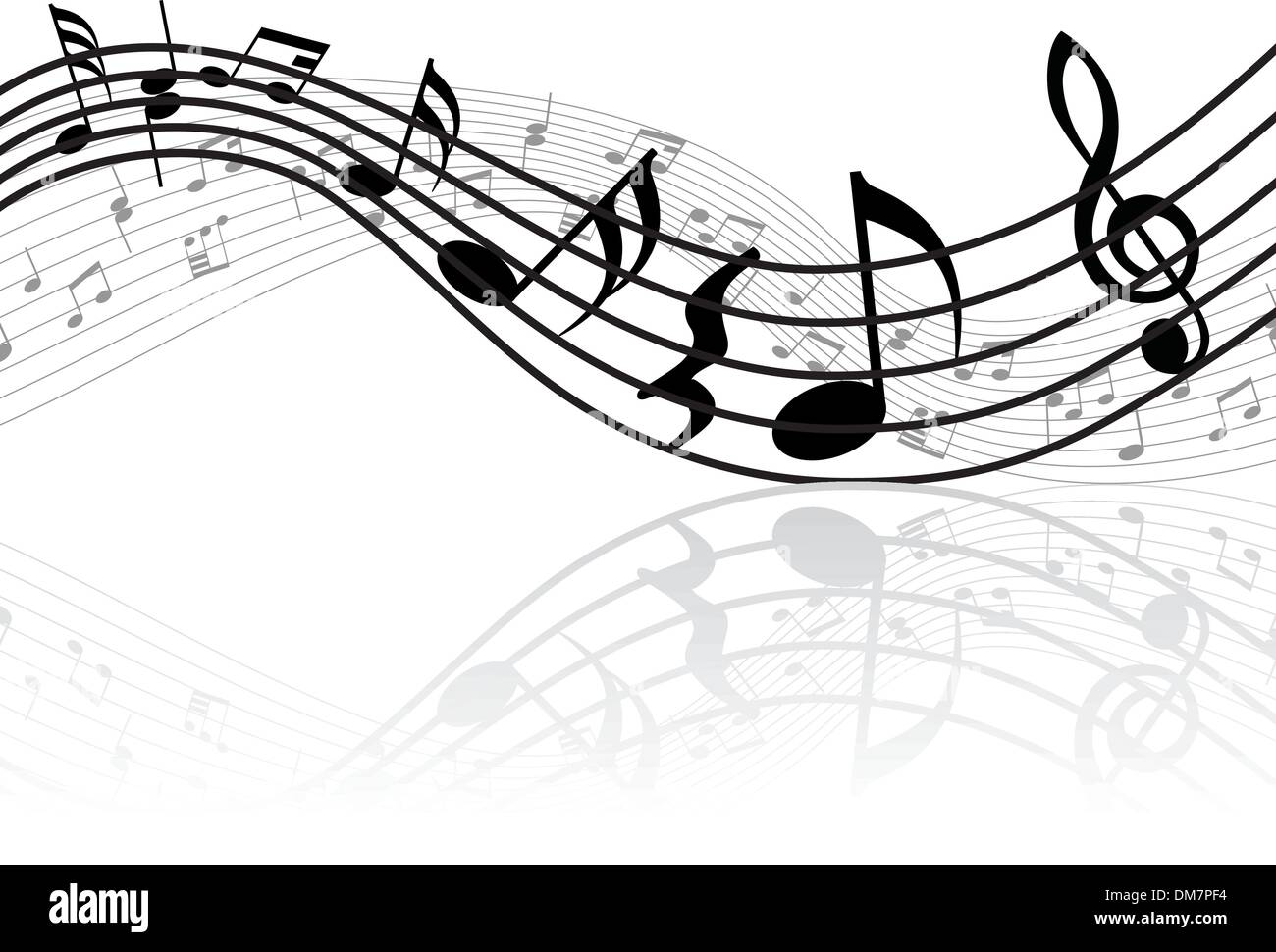 musical notes staff Stock Vector Image & Art - Alamy