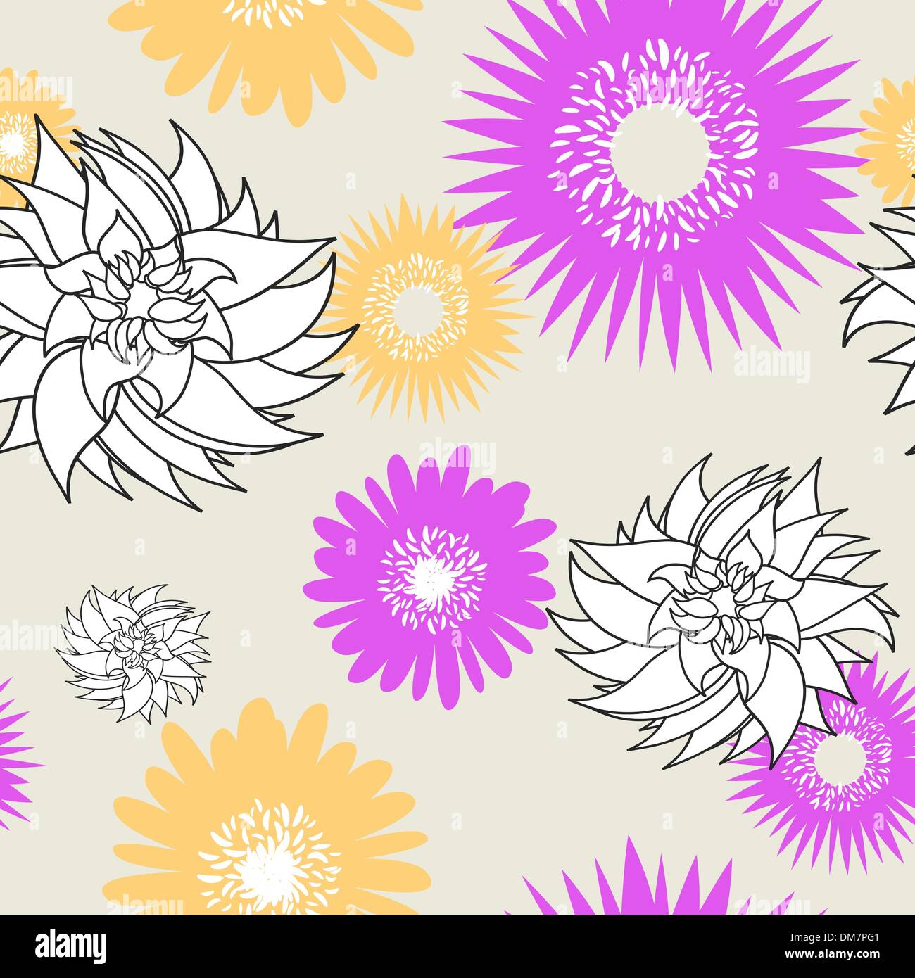 seamless flower background Stock Vector Image & Art - Alamy