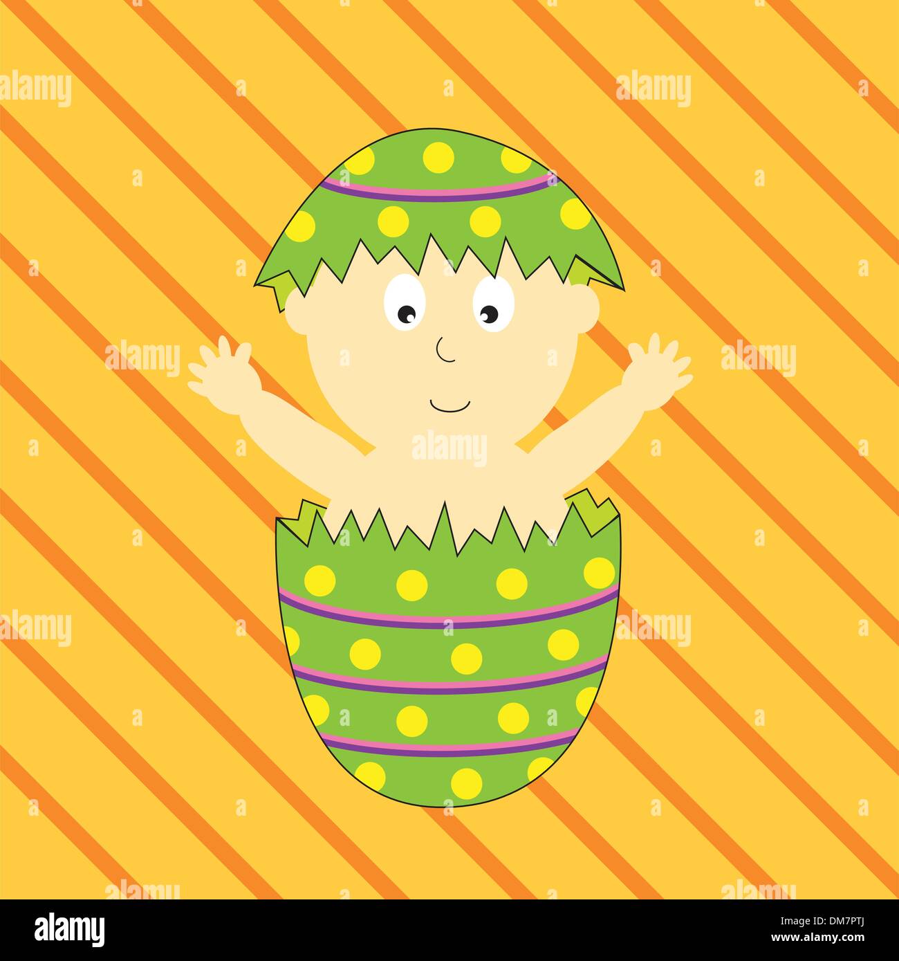 Baby in hands Stock Vector Images - Alamy