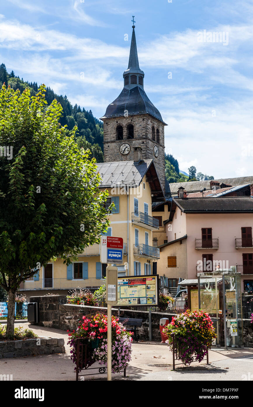 The village of Beaufort, Savoie, France Stock Photo - Alamy