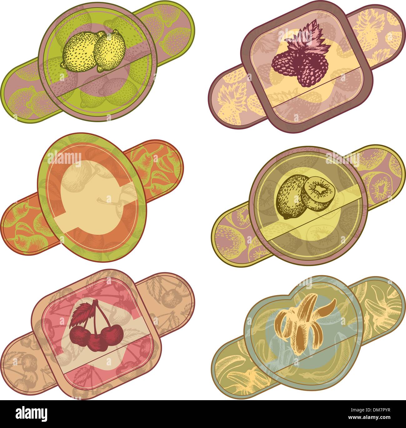 Fruit packaging art Stock Vector Images - Alamy