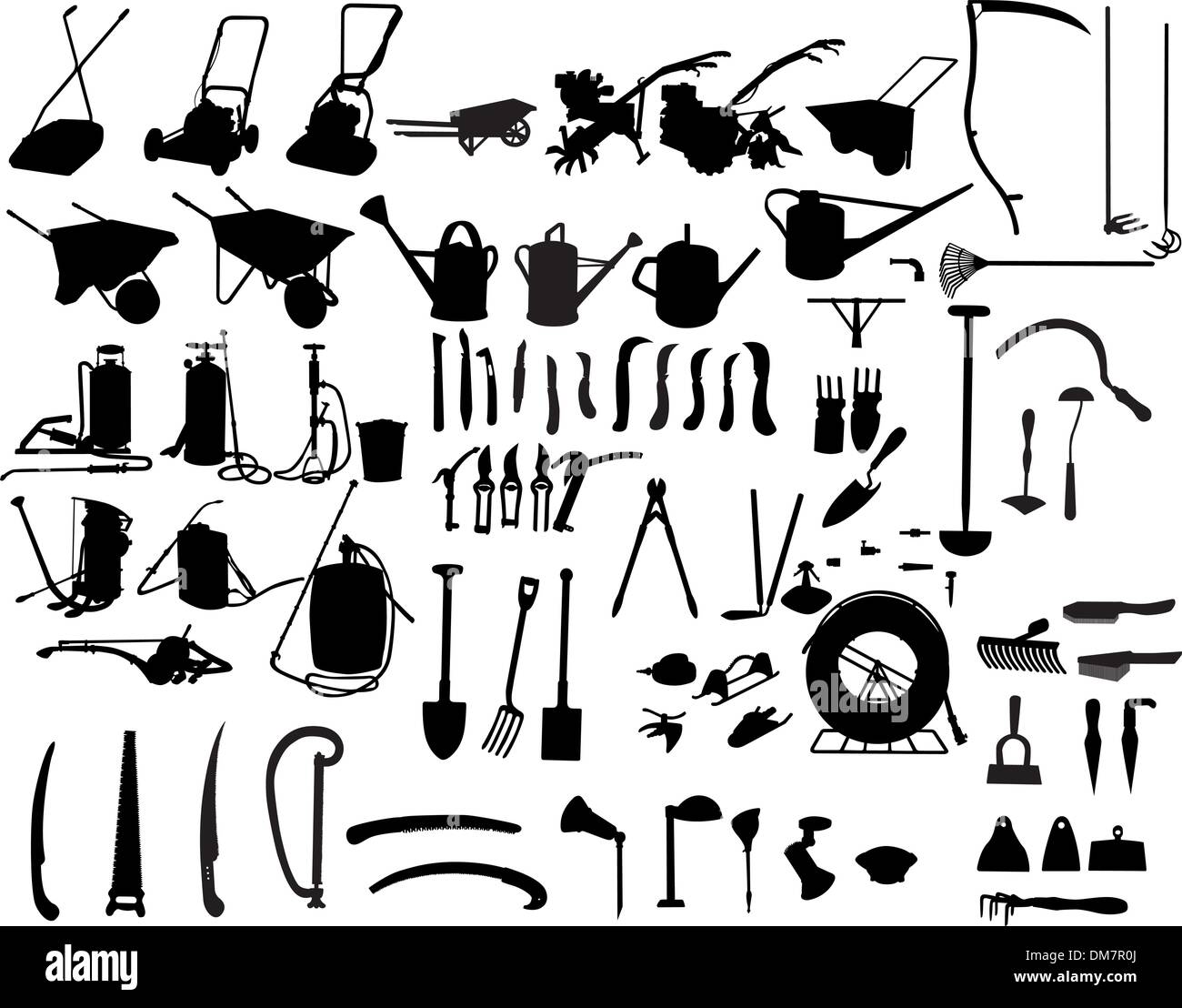 Garden worker collection work Stock Vector Images - Alamy