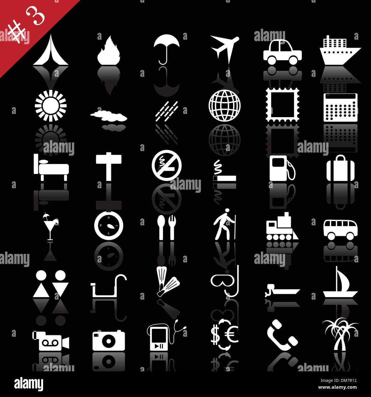 icon set #3 Stock Vector Image & Art - Alamy