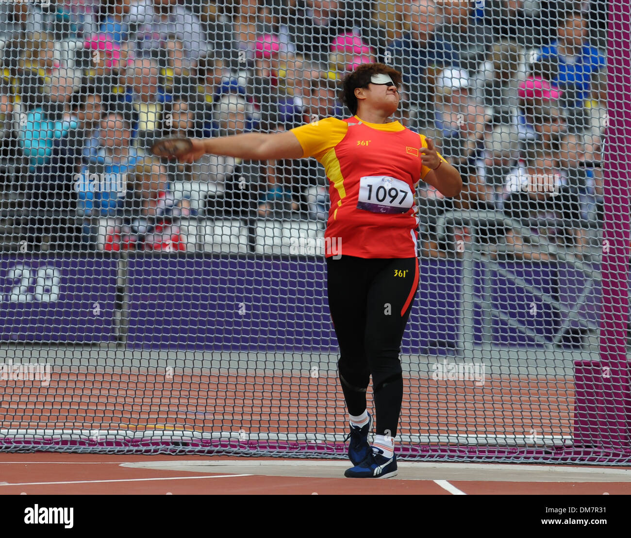 Hongxia Tang (CHN) London 2012 Paralympic Games - Women's discus Throw ...
