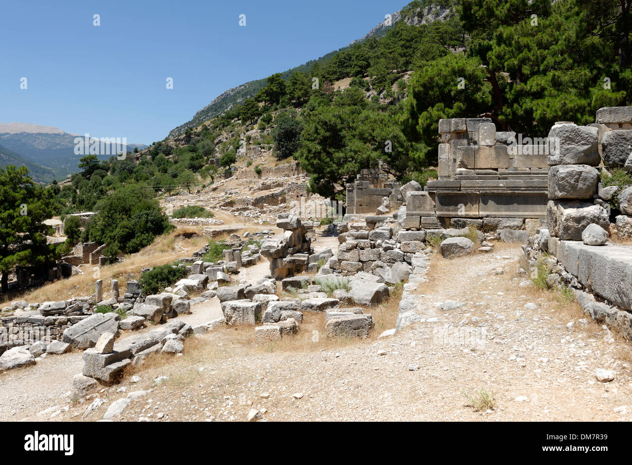 Ruins of tombs and graves at the Eastern Necropolis at the ancient ...
