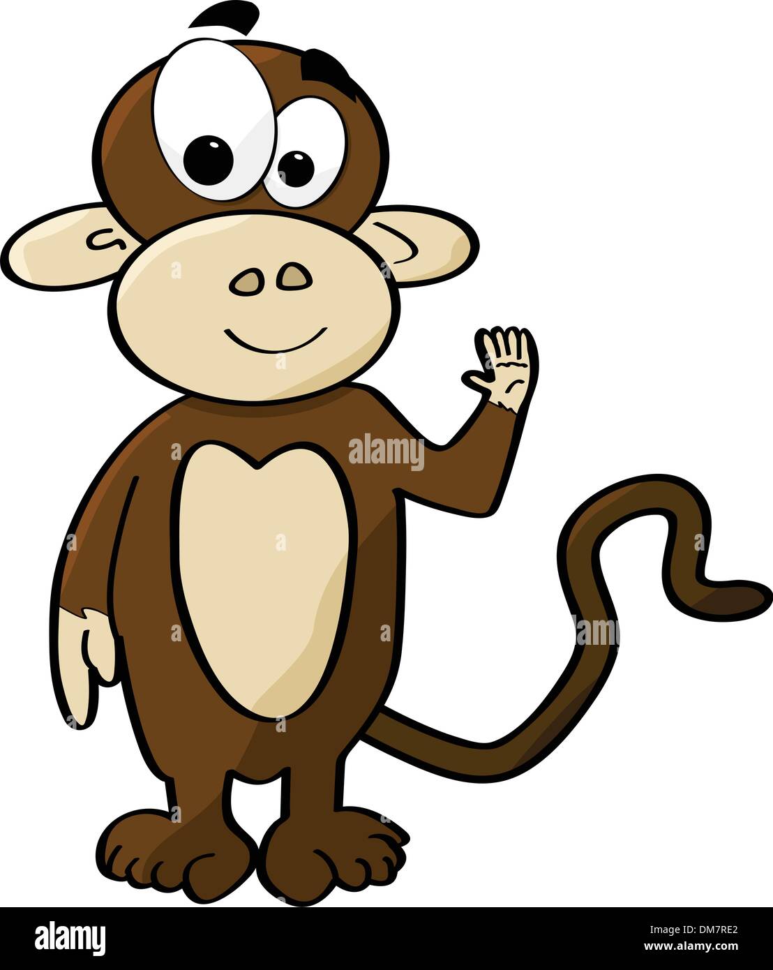 Funny monkey cartoon clipart hi-res stock photography and images - Alamy