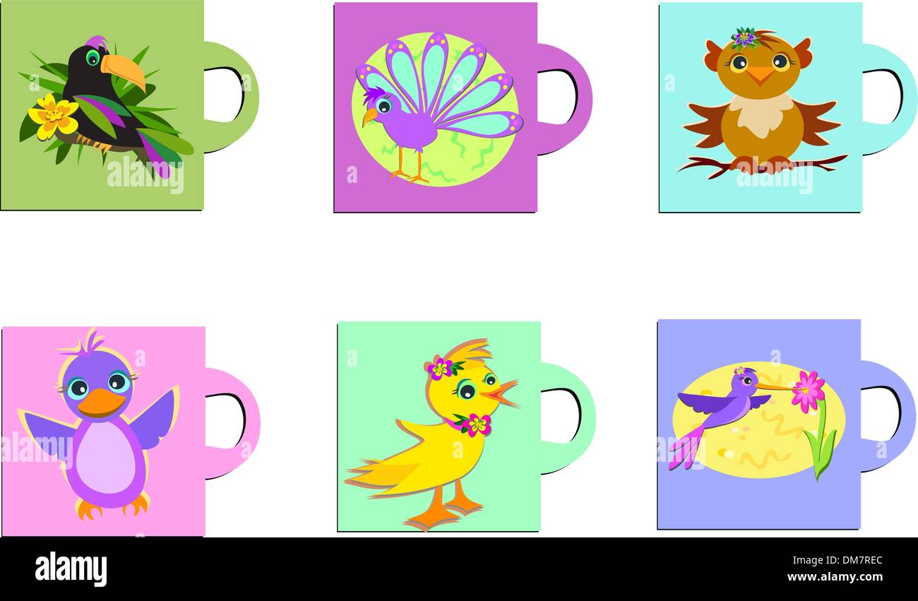 Bird pictures art Stock Vector Images - Alamy