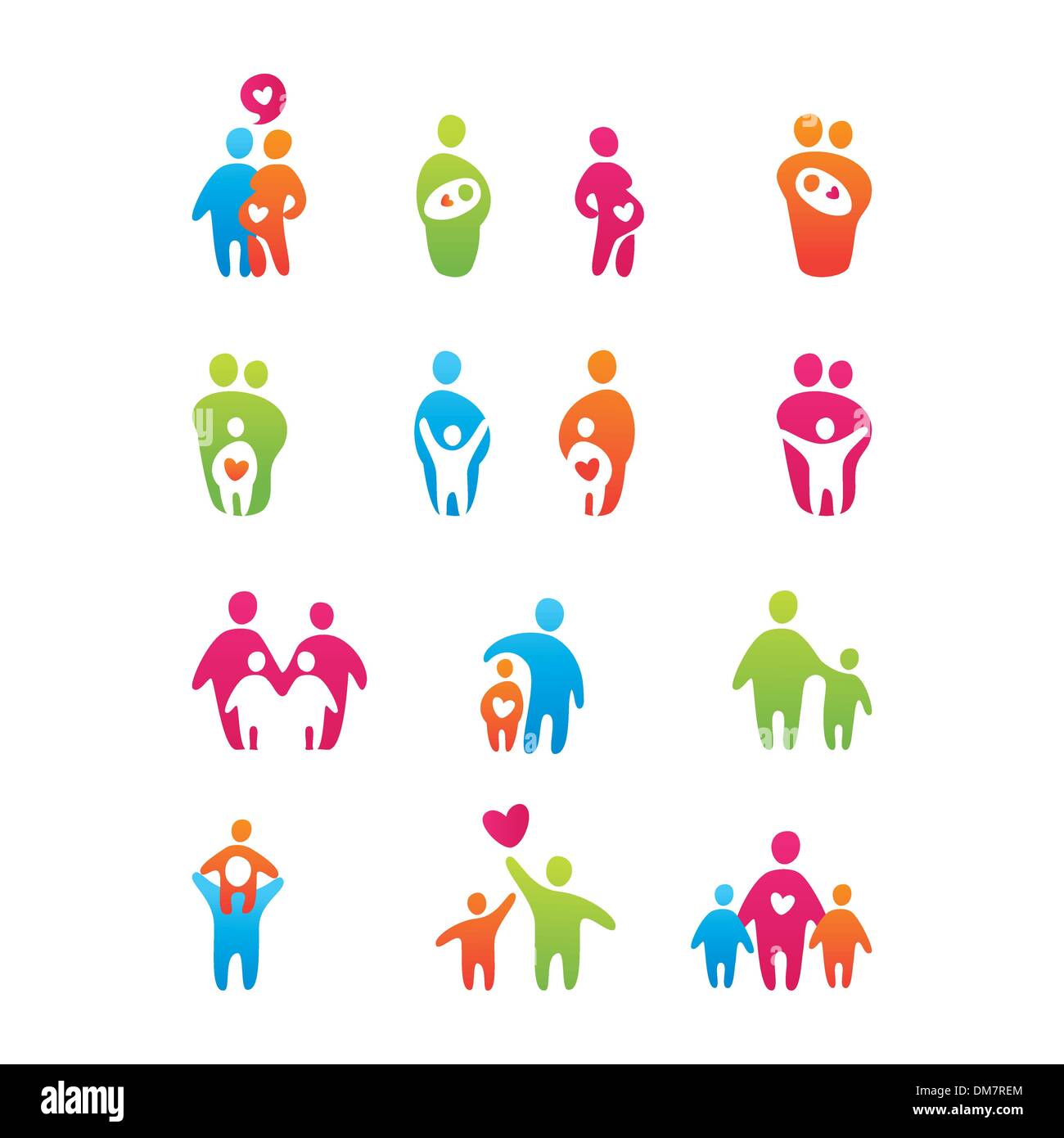 Two parents vector vectors hi-res stock photography and images - Alamy