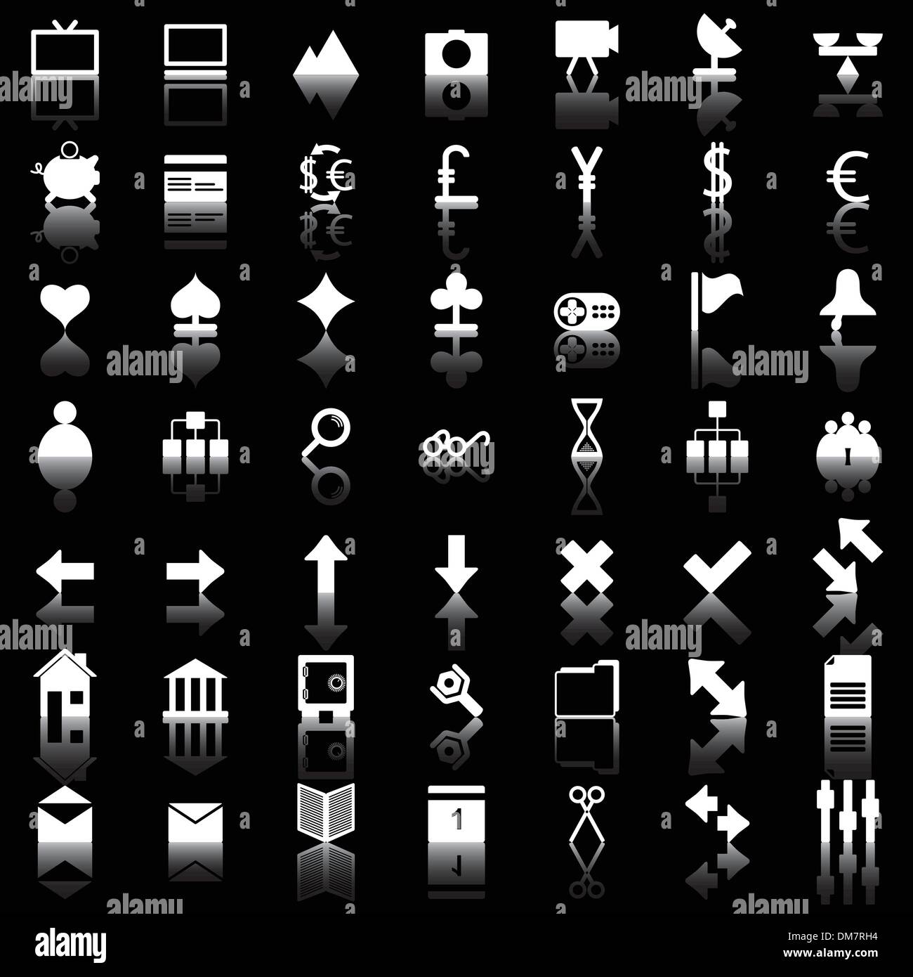 web icons set Stock Vector Image & Art - Alamy