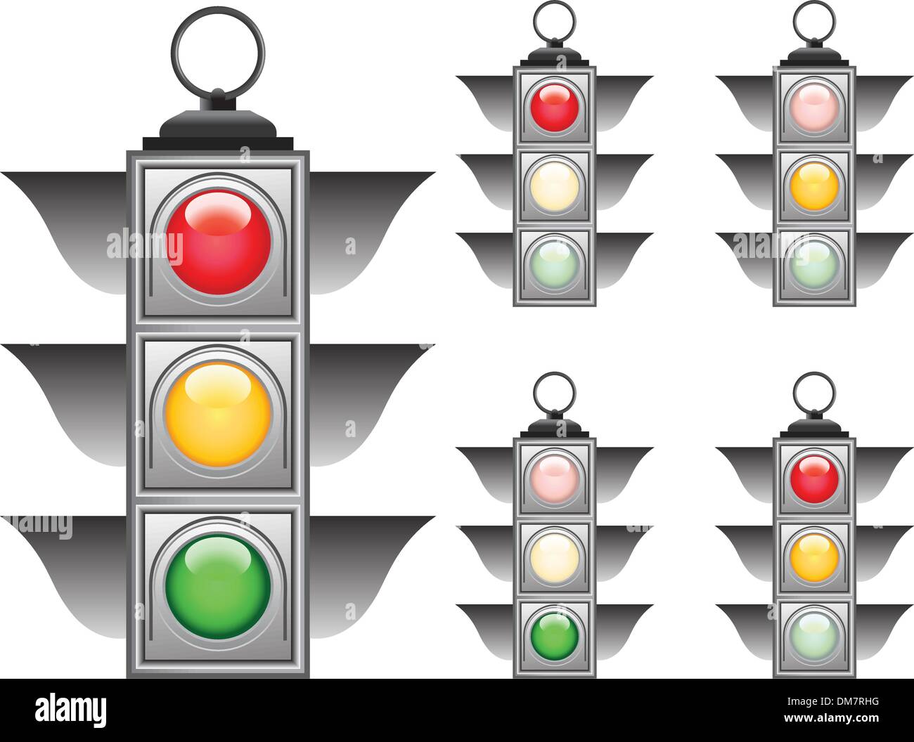 traffic lights set Stock Vector Image & Art - Alamy