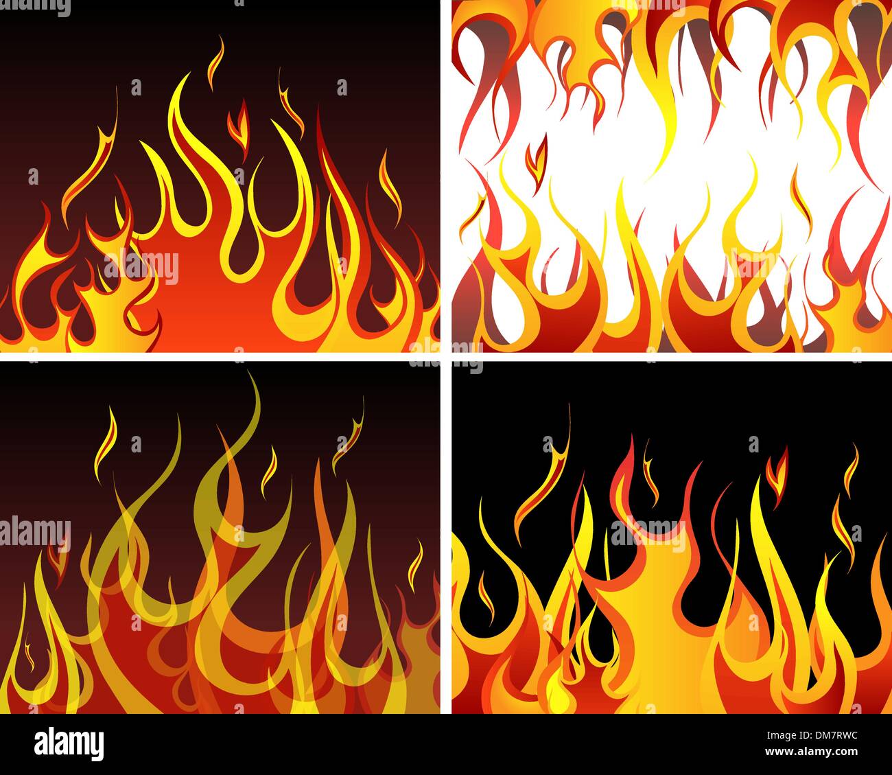 fire backgrounds set Stock Vector Image & Art - Alamy