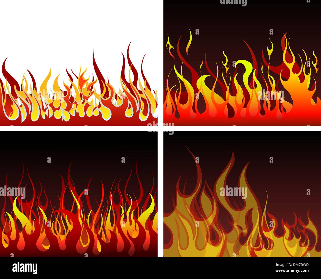 fire backgrounds set Stock Vector Image & Art - Alamy