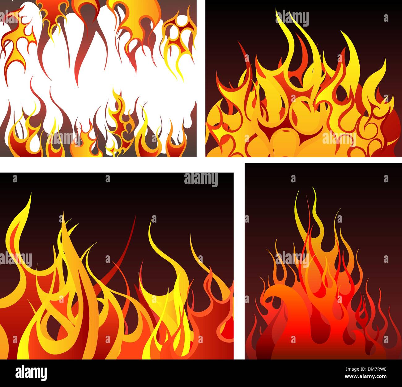 fire backgrounds set Stock Vector Image & Art - Alamy