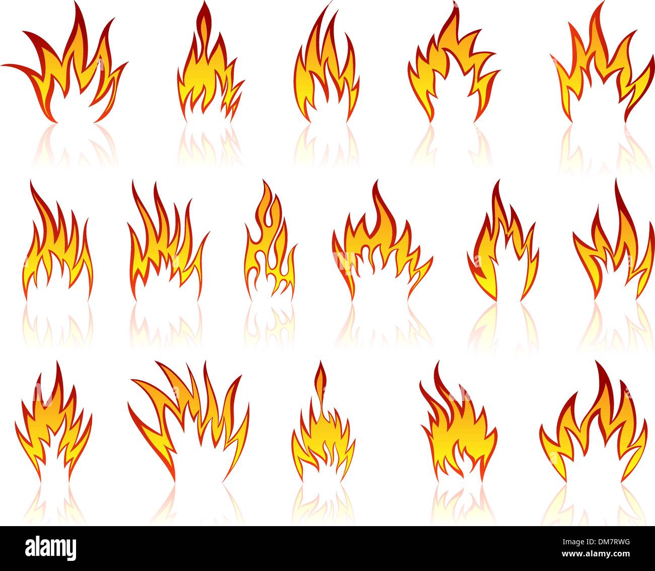 fire patterns set Stock Vector Image & Art - Alamy