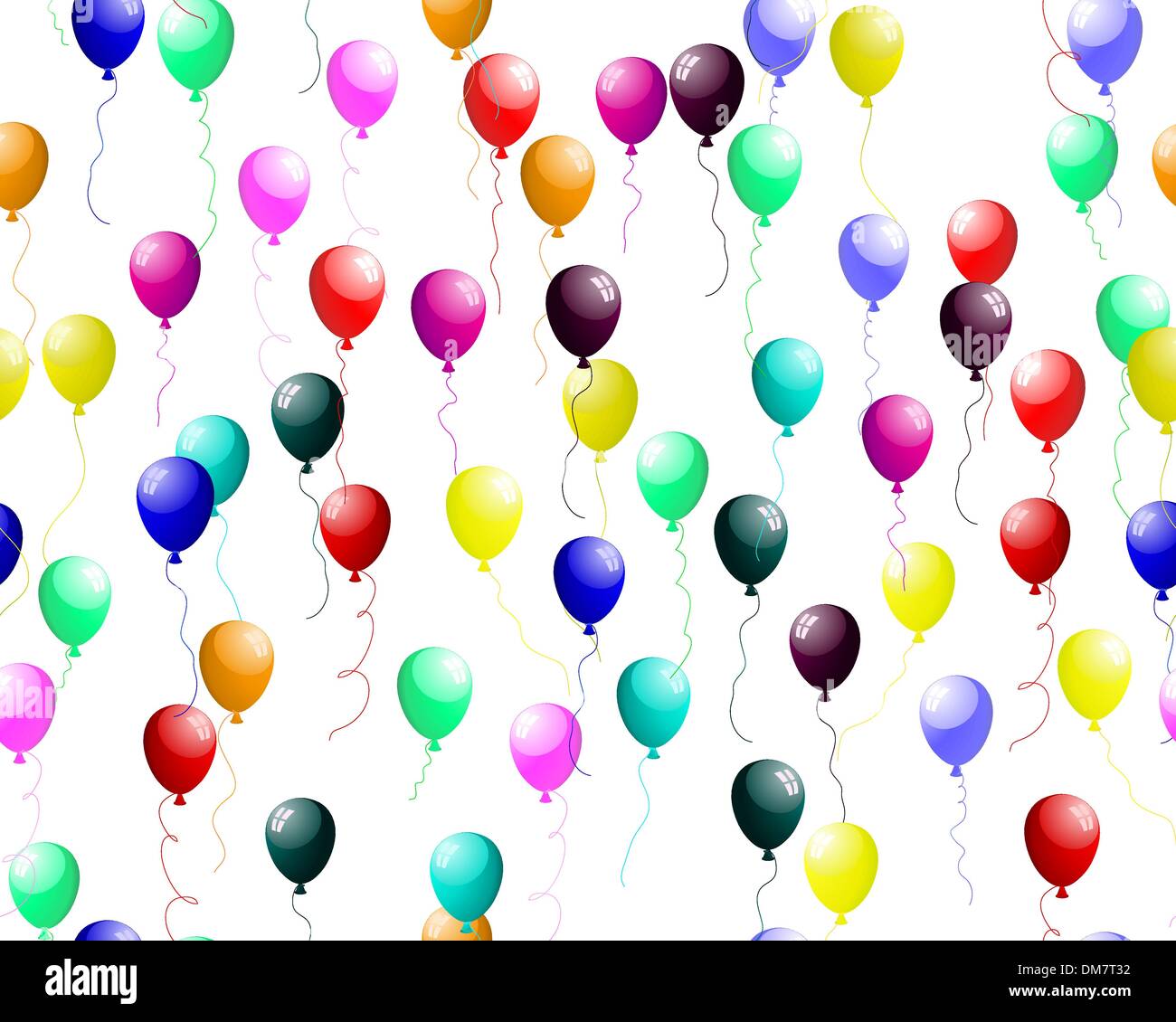 seamless colourful balloons with glare Stock Vector Image & Art - Alamy
