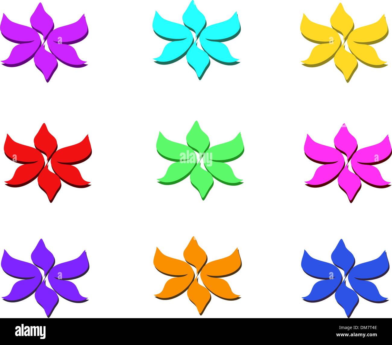 Dainty flowers Stock Vector Images - Alamy