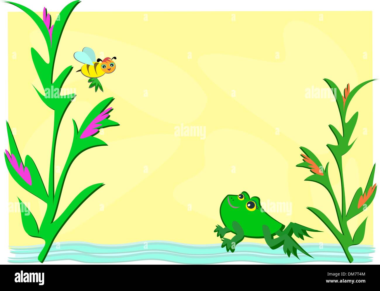 Pond plants water Stock Vector Images - Alamy