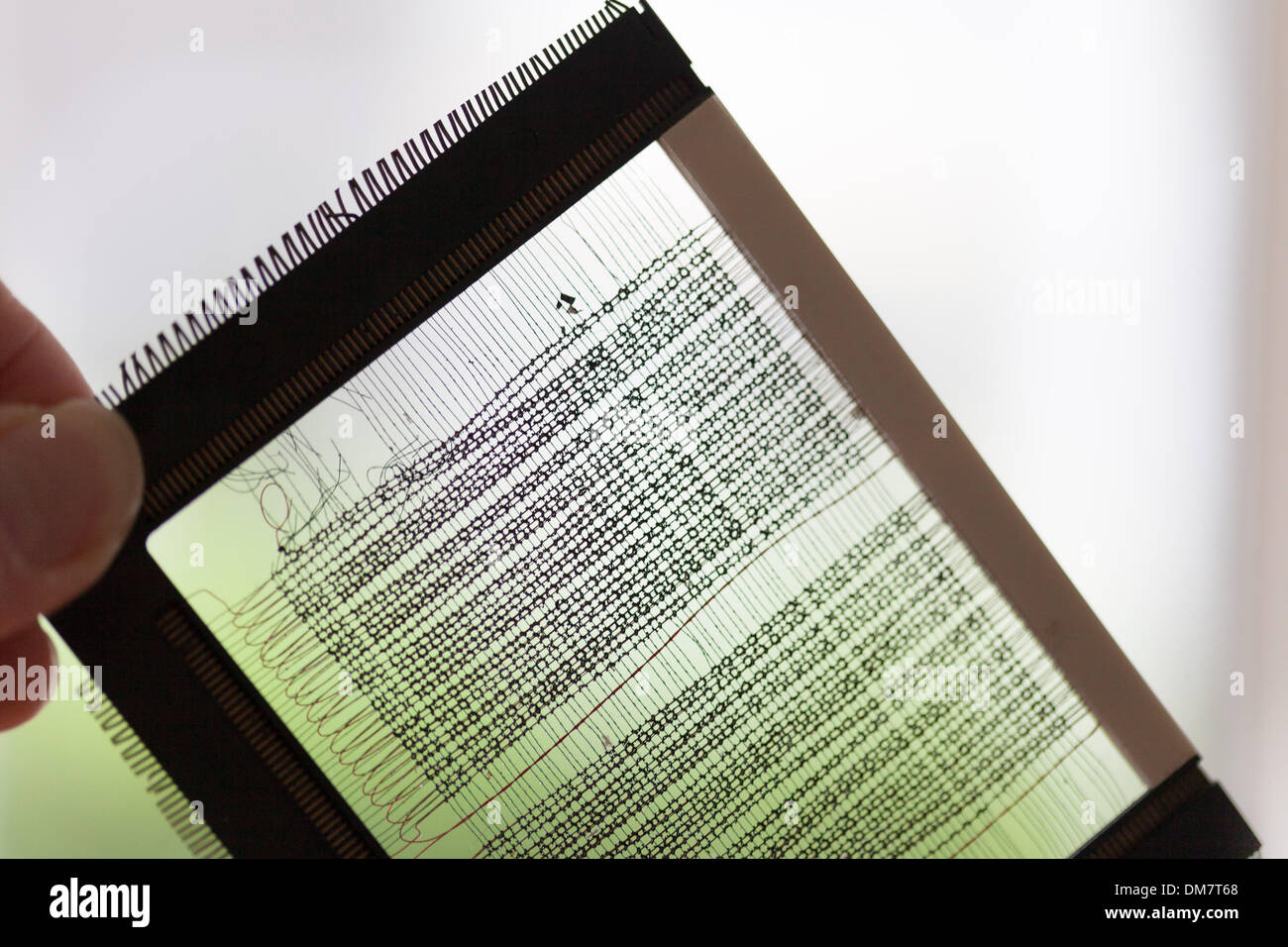 A magnetic-core memory board from an IBM/360 system from ca. 1966 Stock ...
