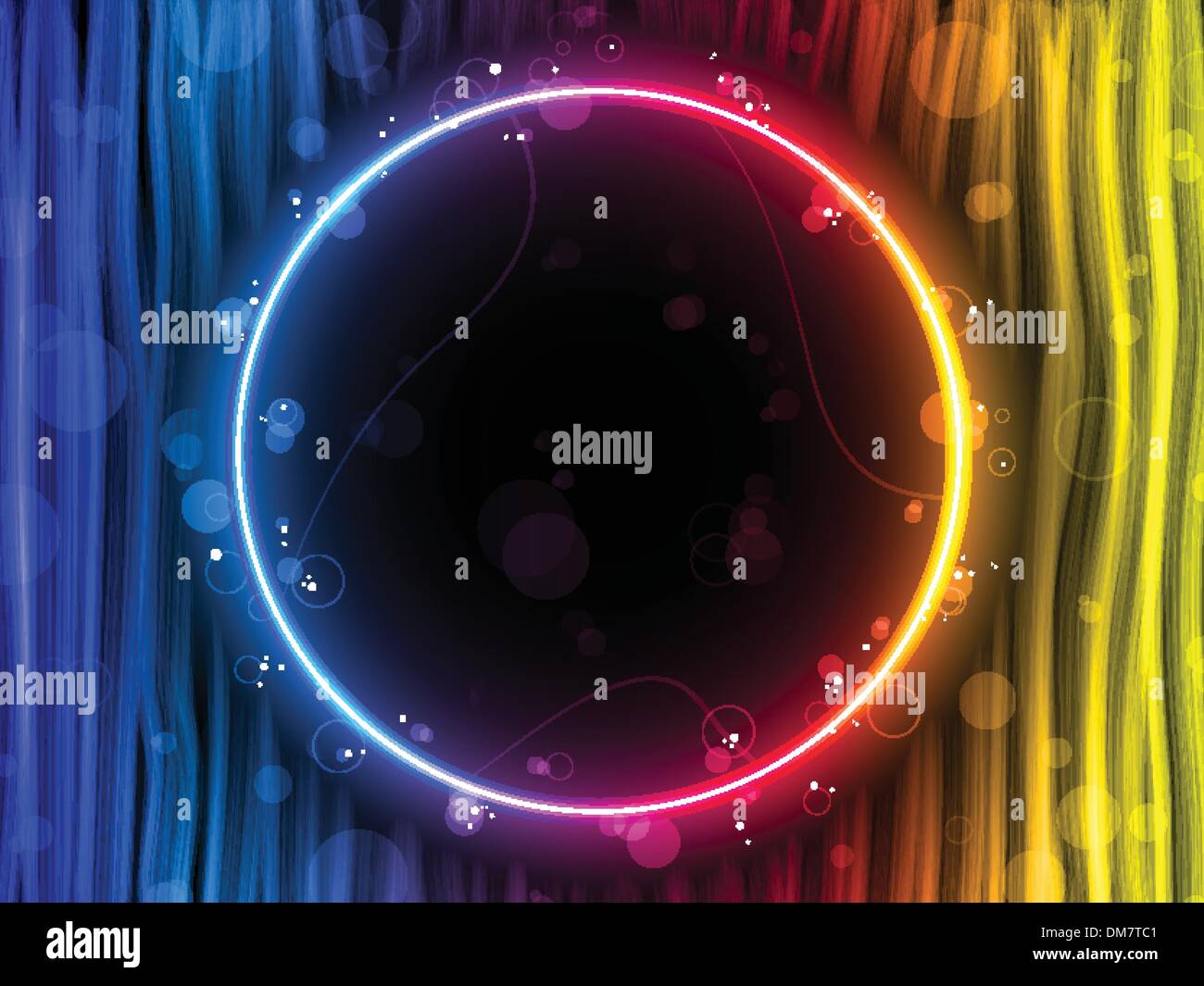 Disco Abstract Circle Box on Black Background Stock Vector Image & Art ...