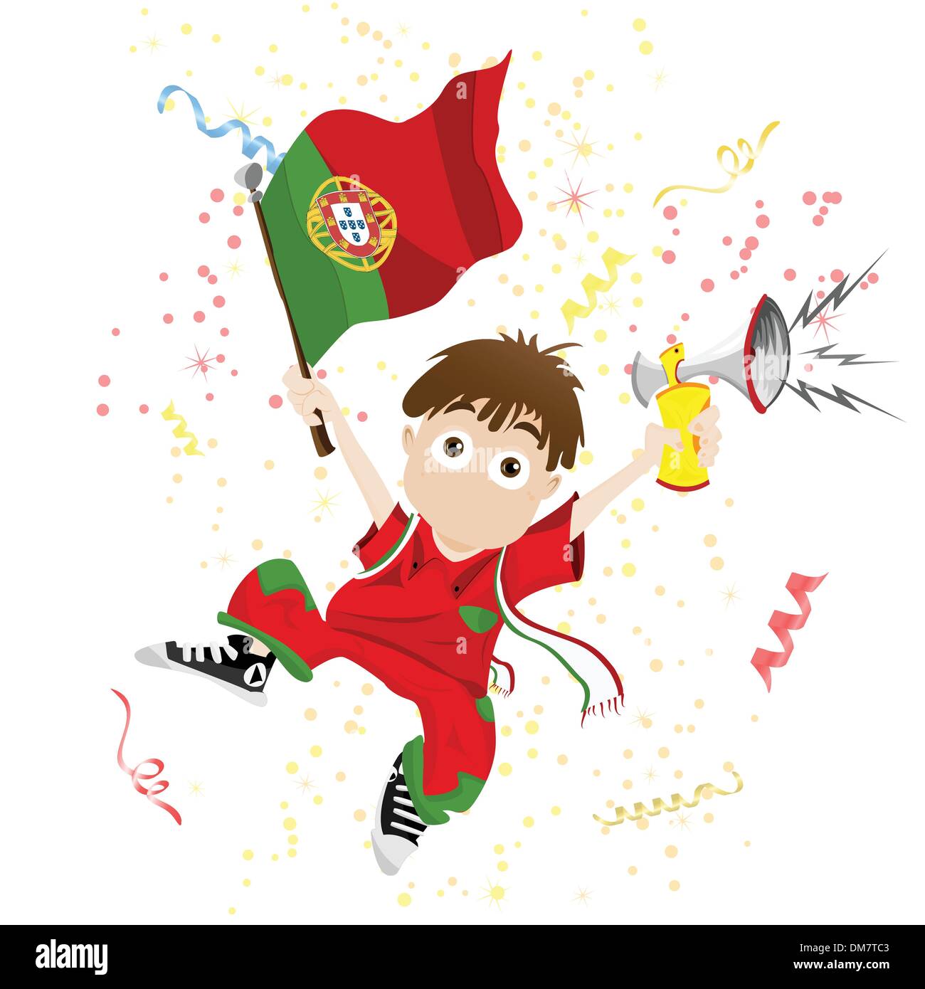 Portugal flag soccer ball Stock Vector Images - Alamy