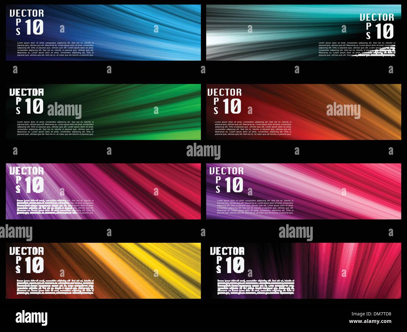 Colorful Web Banners Backgrounds Stock Vector Image & Art - Alamy