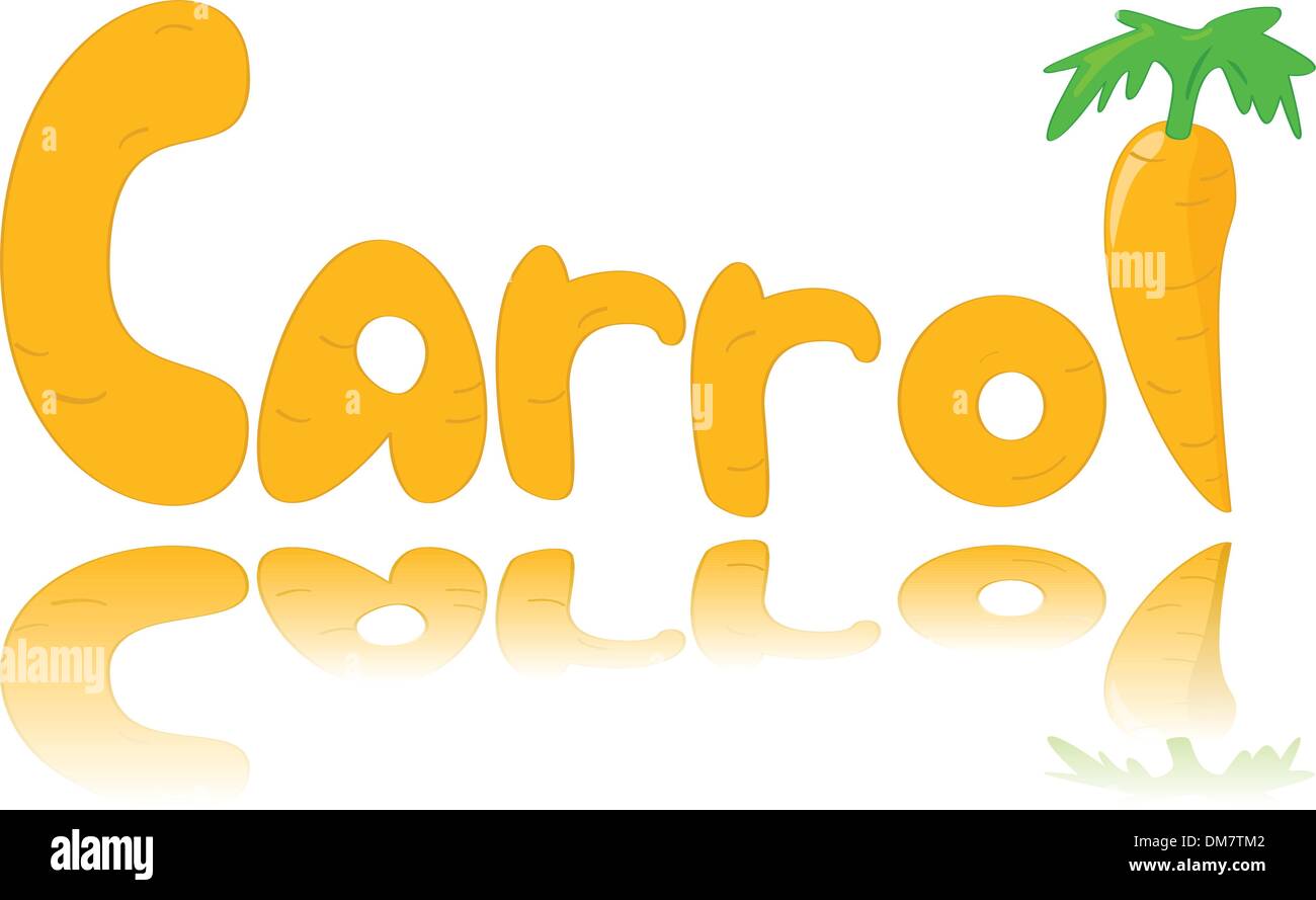 The word carrot Stock Vector Images - Alamy