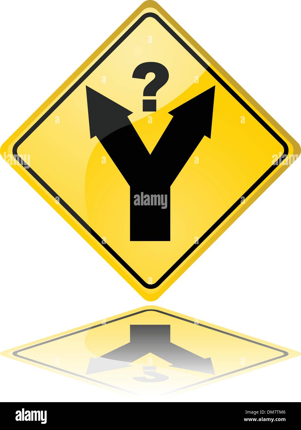 Decision making path icon Stock Vector Images - Alamy