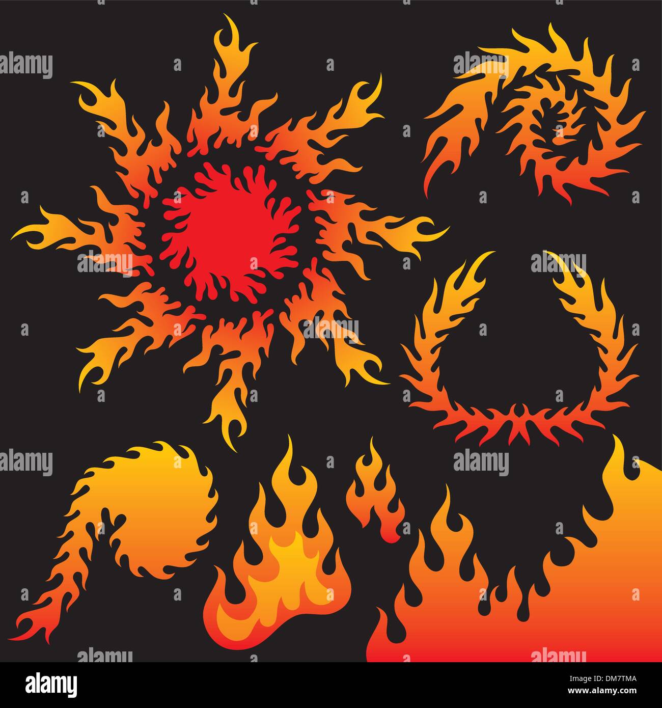 Flame vector vectors hi-res stock photography and images - Alamy