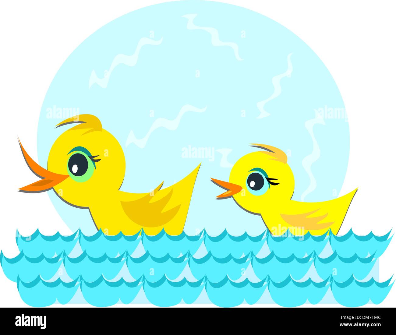 Duck with blue bill Stock Vector Images - Alamy