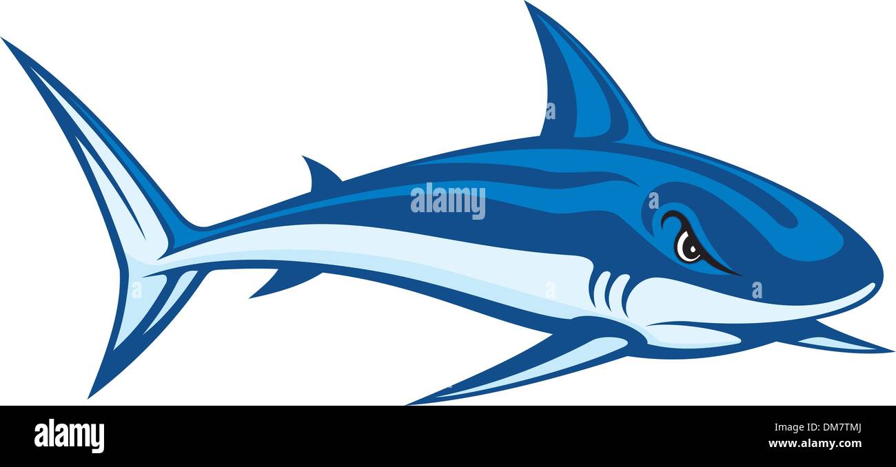 Stylized shark illustration hi-res stock photography and images - Alamy