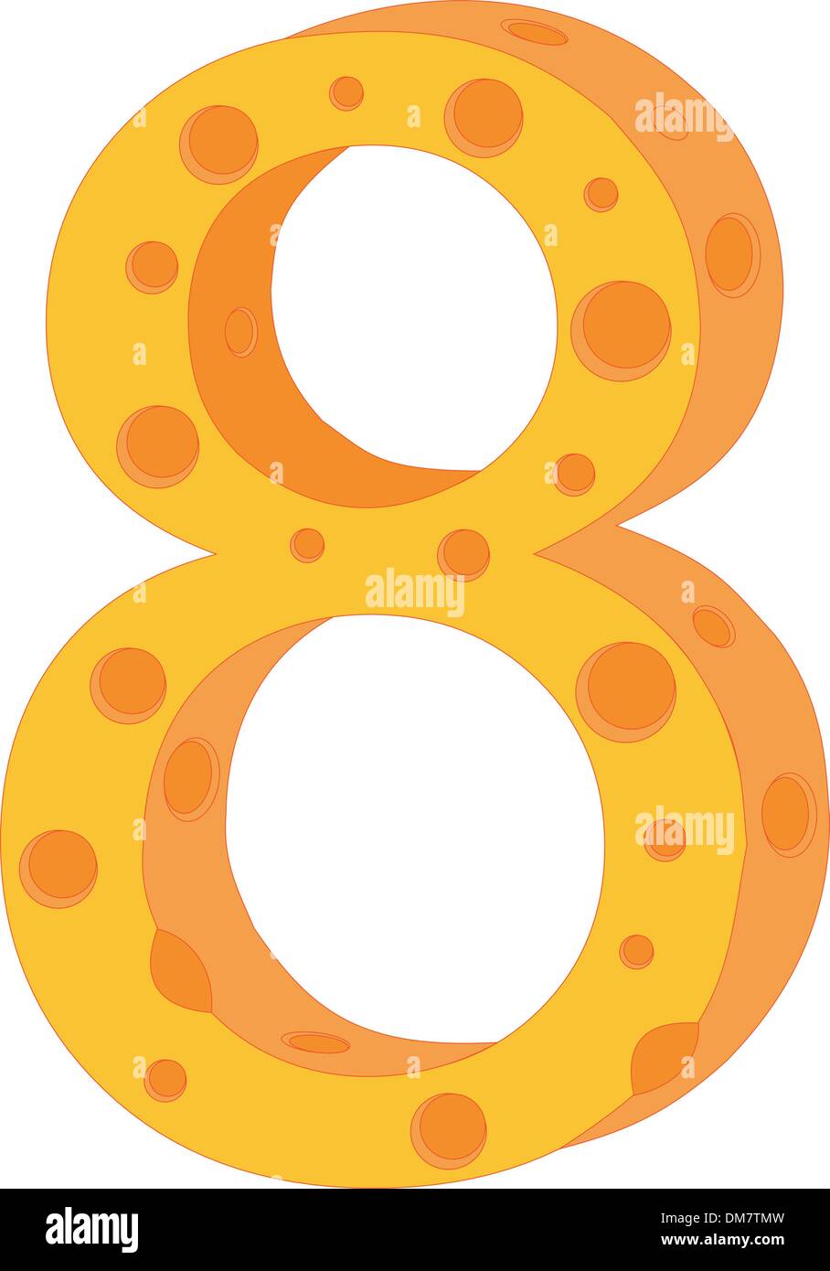 Vector cheese numeral eight Stock Vector Image & Art - Alamy
