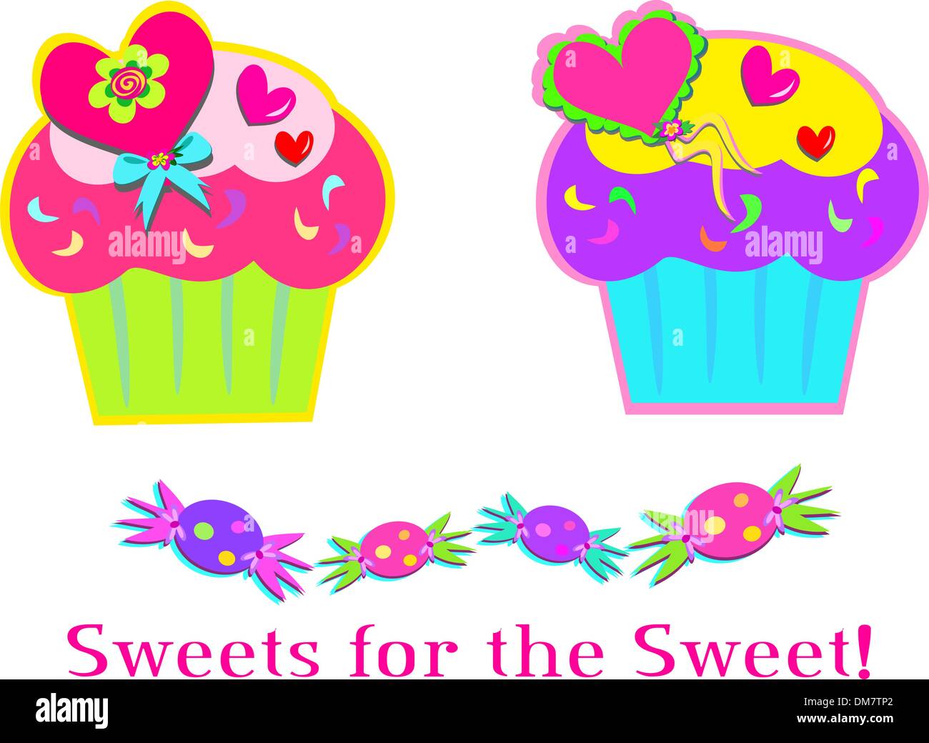 Cupcake mix Stock Vector Images - Alamy