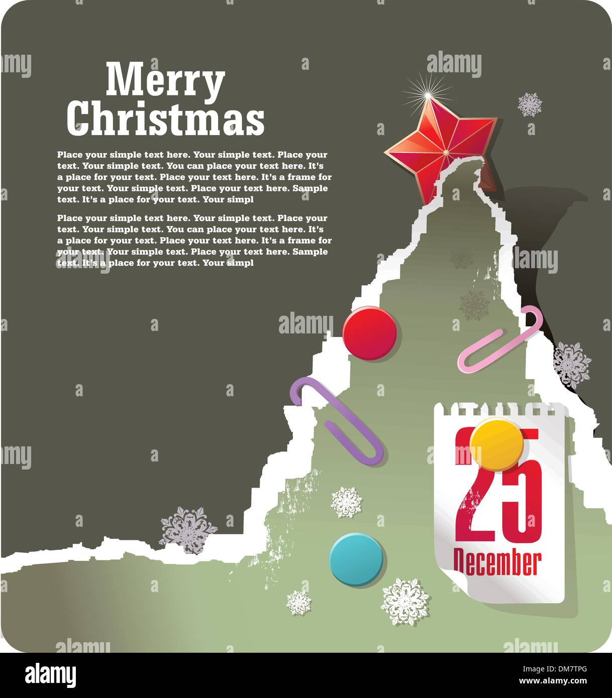 Christmas postcard Stock Vector Image & Art - Alamy