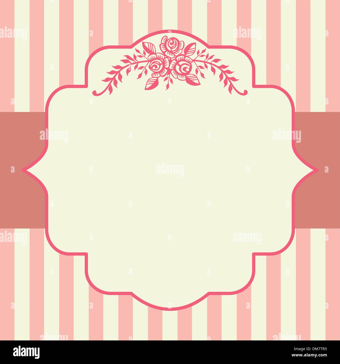 Frame pink roses roses Stock Vector Images - Alamy