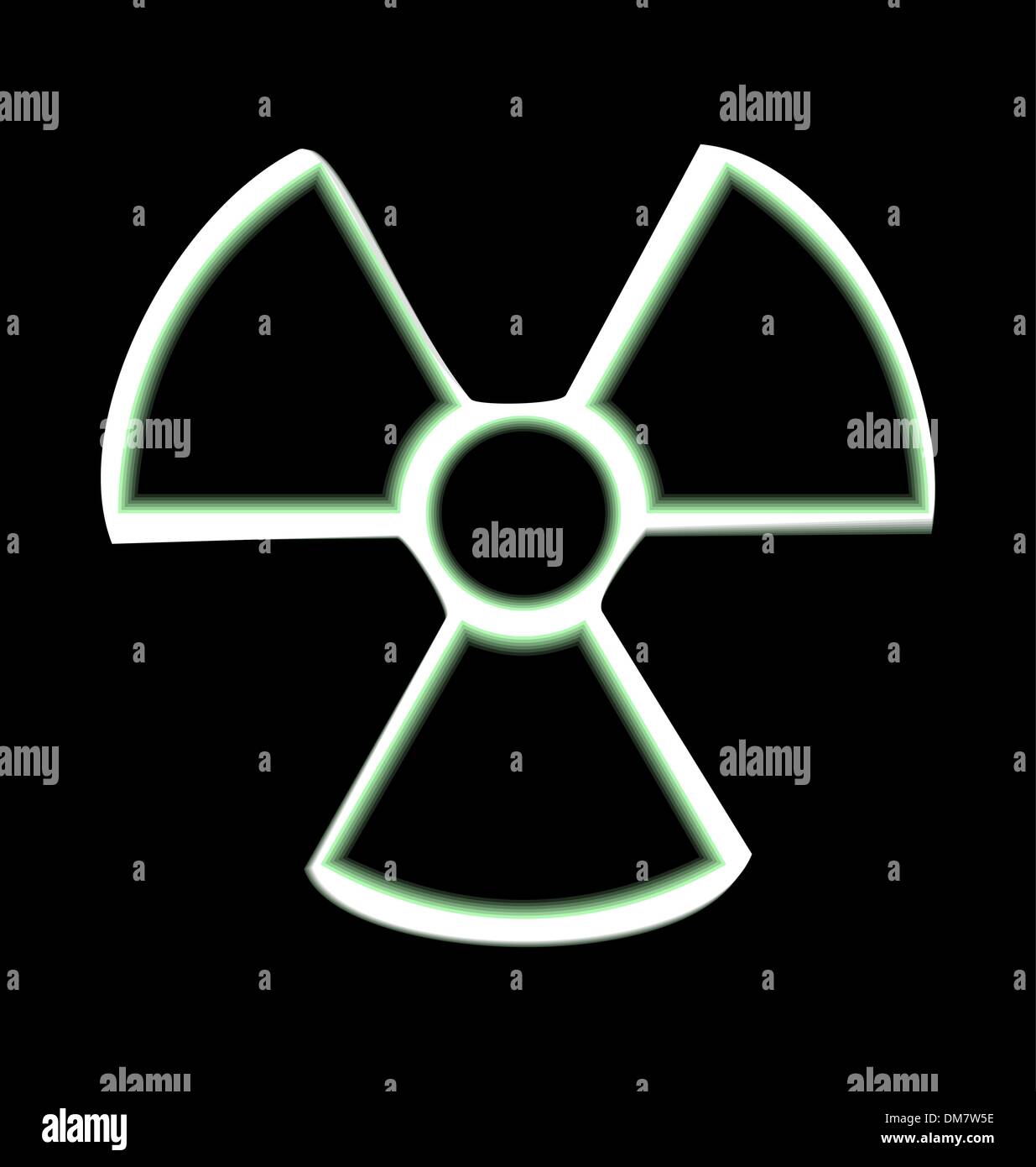 Illustration the warning symbol of radioactive hazard Stock Vector ...