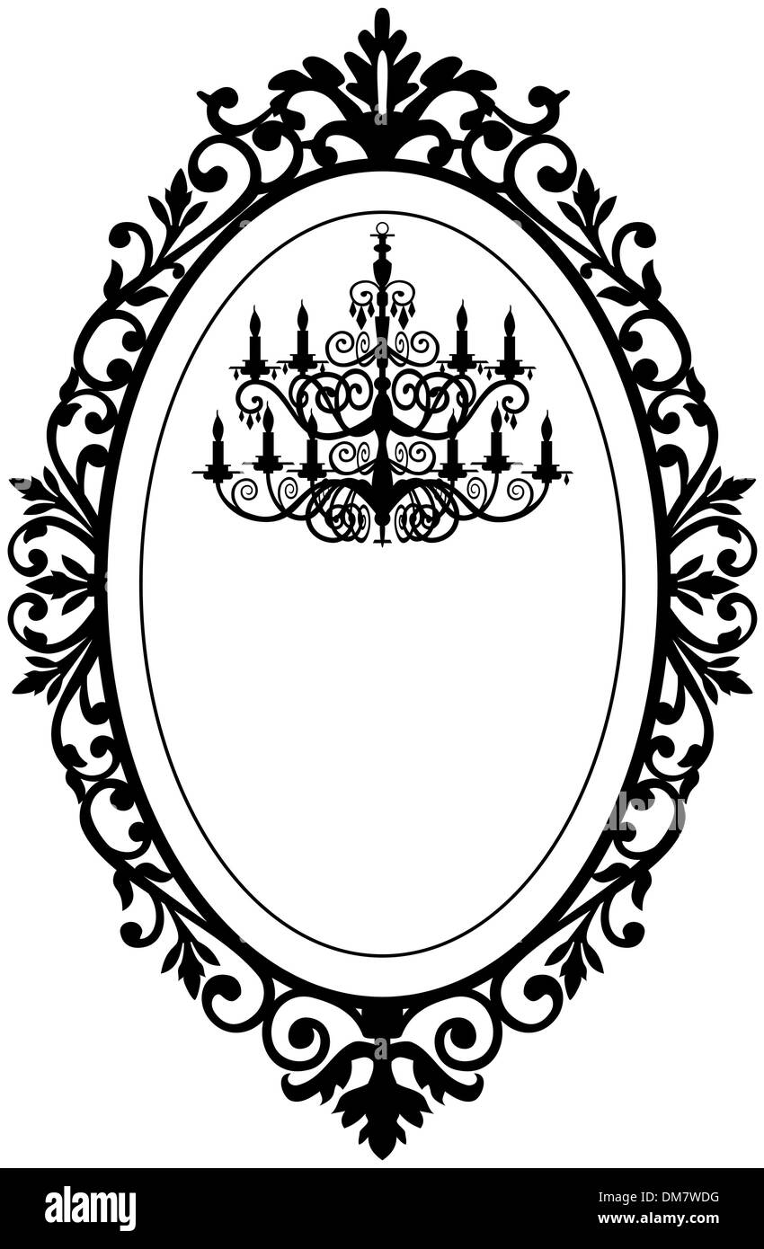 Vintage baroque ornament Black and White Stock Photos & Images - Alamy