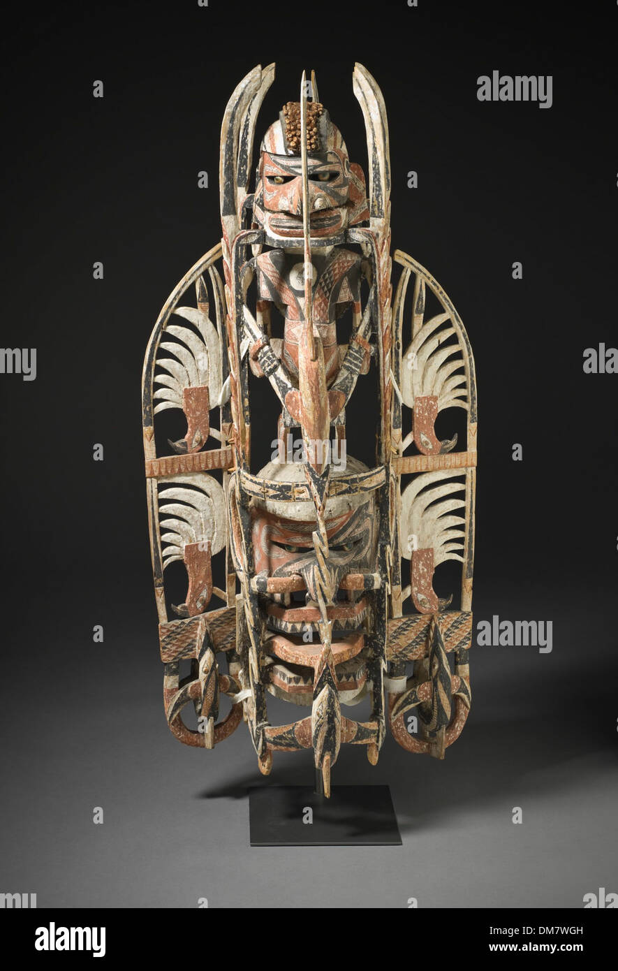 A traditional Murua mask, reflecting the cultural practices and ...