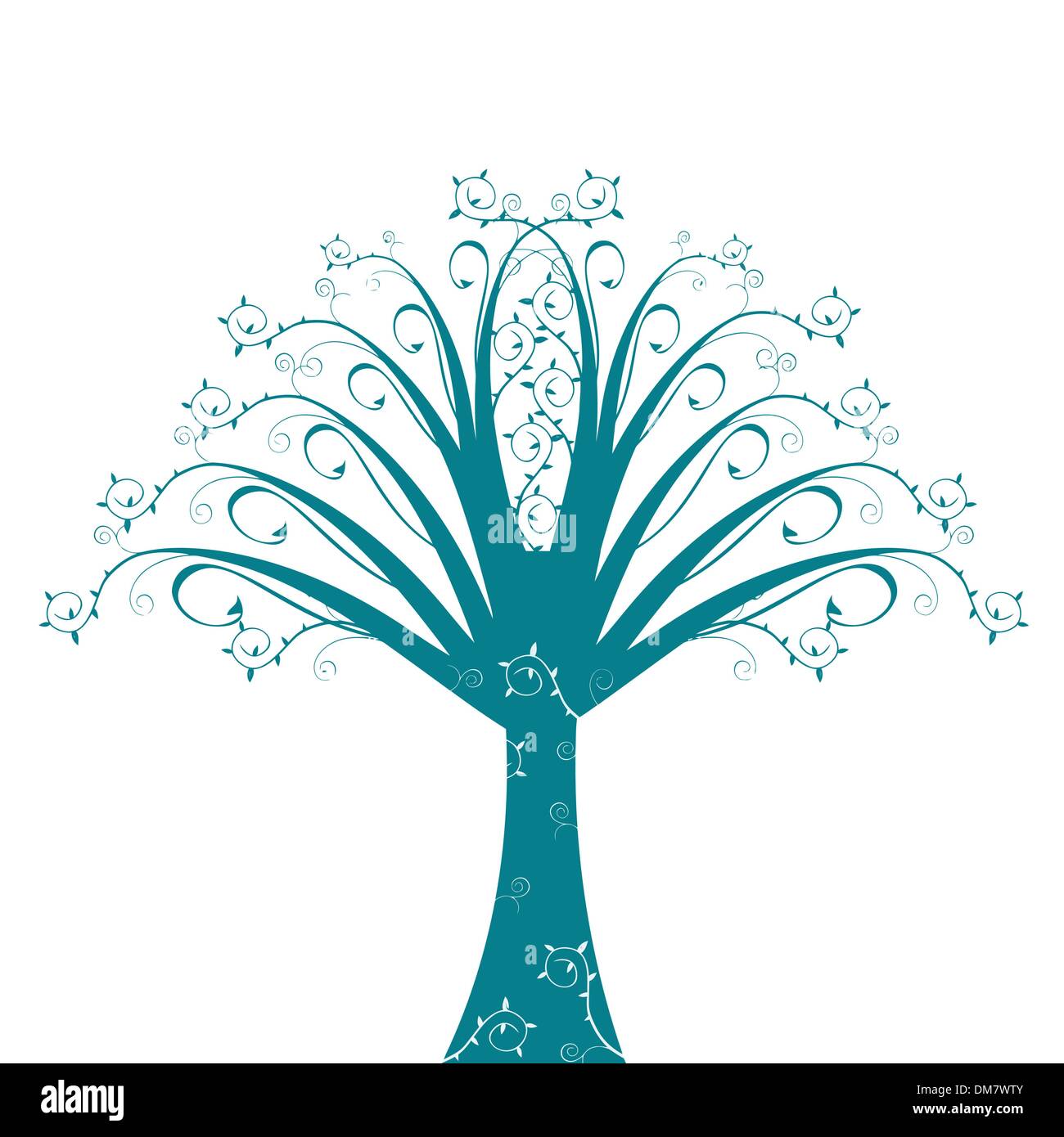 Abstract art tree Stock Vector Images - Alamy